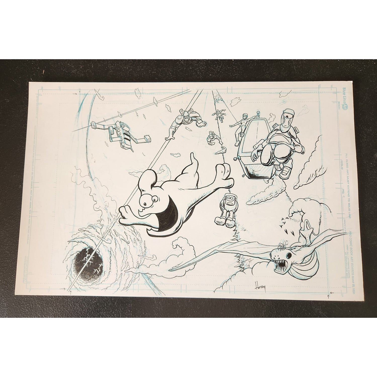 BW Cover Original Art – Schlock Mercenary Store